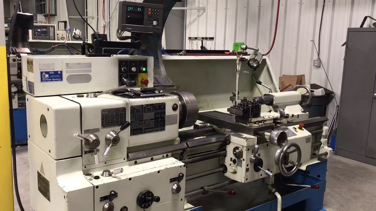 TOS, SN40C, GAP BED ENGINE LATHE - YouTube