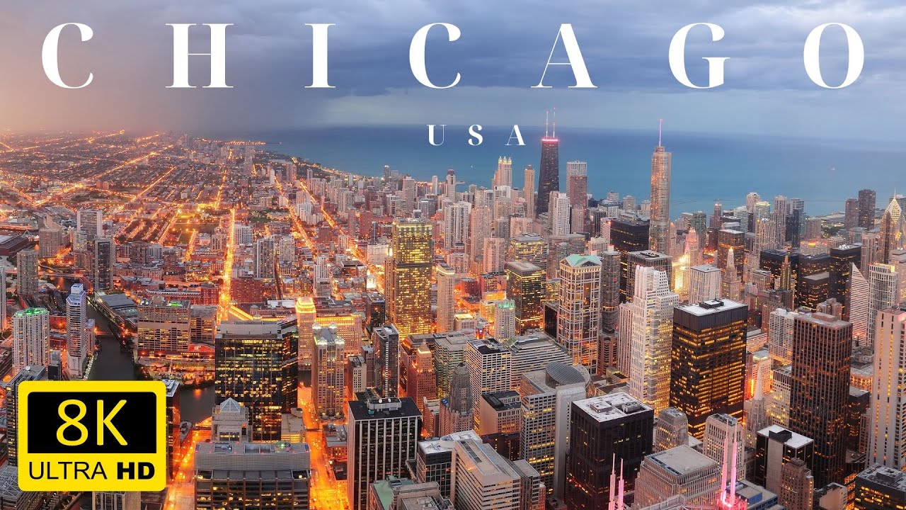 Chicago, USA in 8K ULTRA HD 60FPS by Drone - YouTube