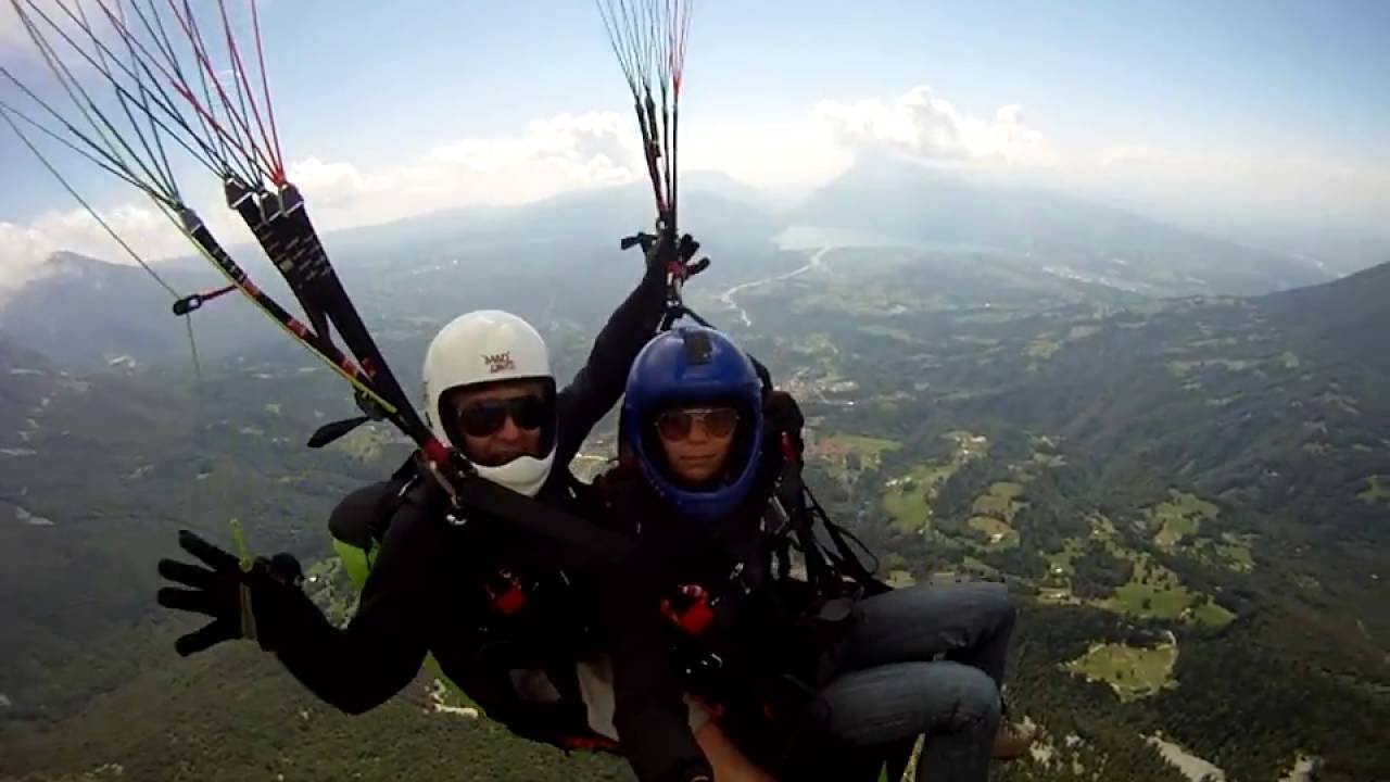 Paragliding Belluno Italy - YouTube