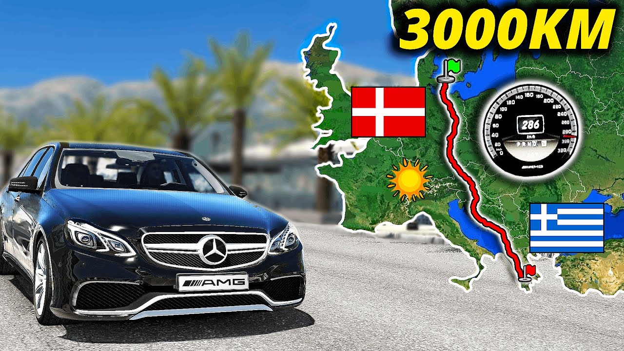 ETS2 Holiday Road Trip (Copenhagen to Kalamata) Denmark to Greece ...