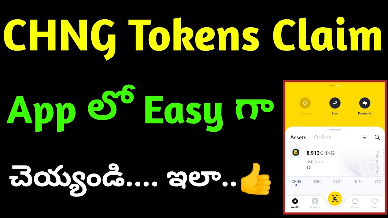 Chainge Finance CHNG Claim Process - YouTube