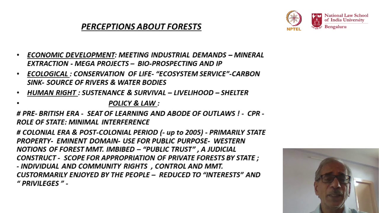 mod07lec32 - Forest & Wildlife Law: Introduction to Indian Forest Act ...