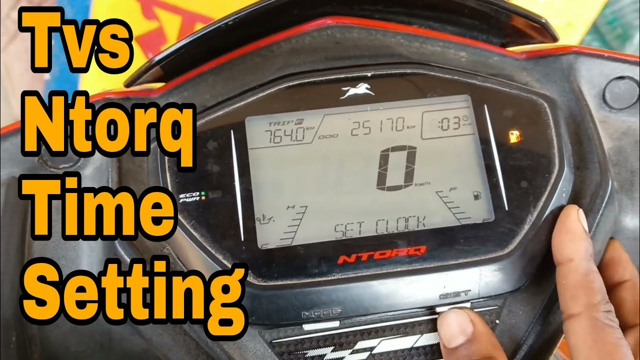 Tvs Ntorq 125 Time Set||Ntorq Time Setting - YouTube