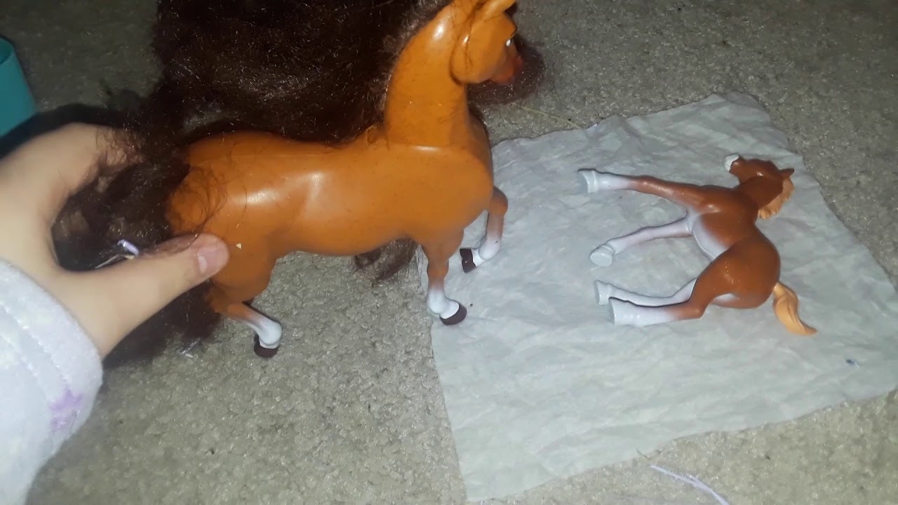 horse giving birth stop motion part 2 out of 2 - YouTube