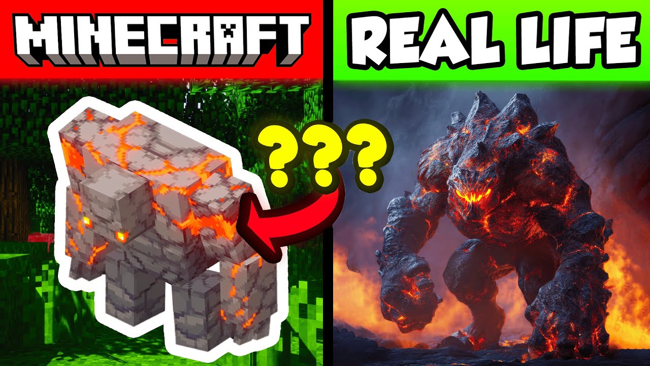 Minecraft ANIMATED MOBS in Real Life – Realistic Animation Bosses ...