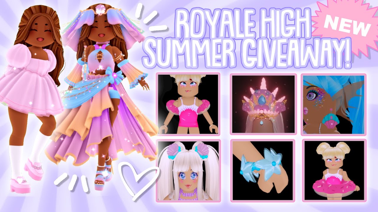 ROYALE HIGH GIVEAWAY! THE ENTIRE SUMMER UPDATE SHOP! 🐚🧜🏻‍♀️| Roblox ...