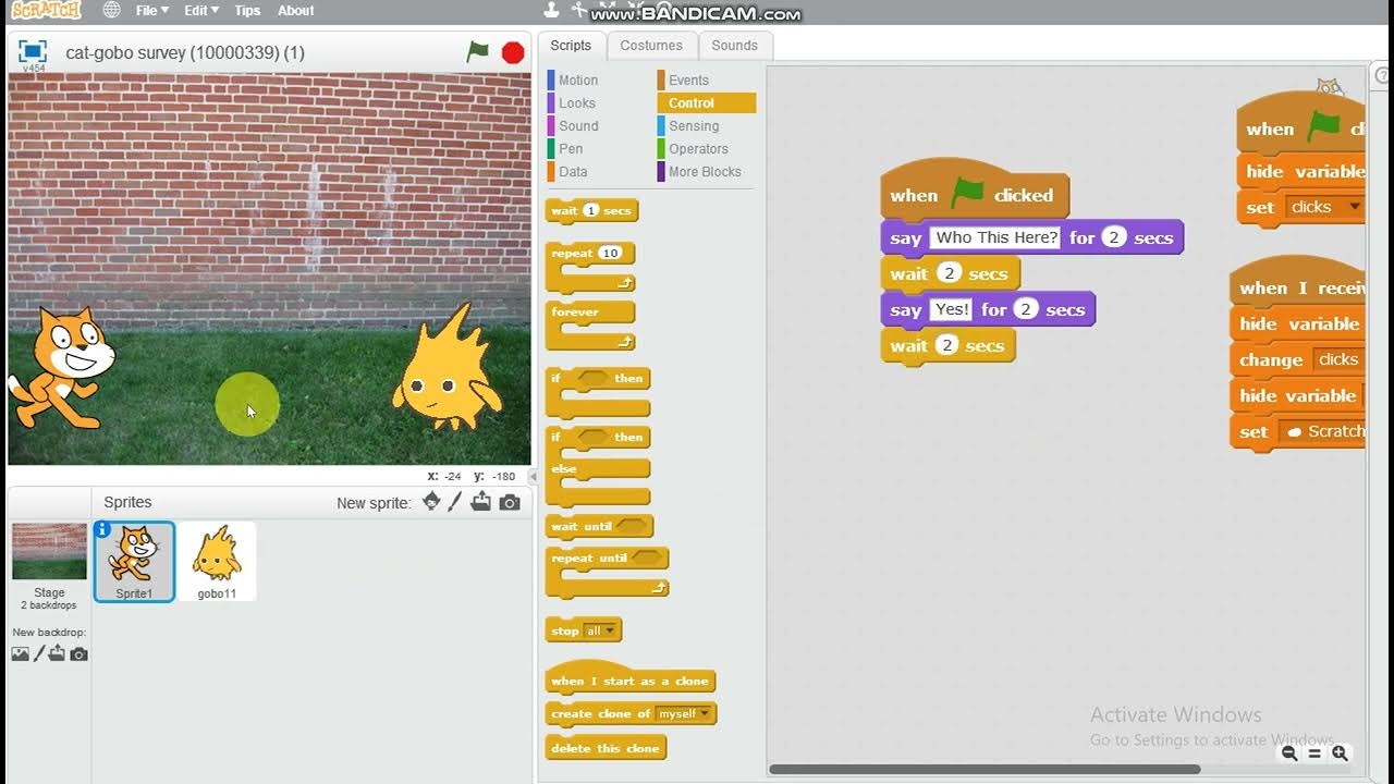 Scratch 2.0 - Cat VS Gobo - YouTube