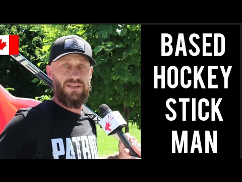 The Rise of BASED HOCKEY STICK MAN Take Back Canada March Canada Day ...