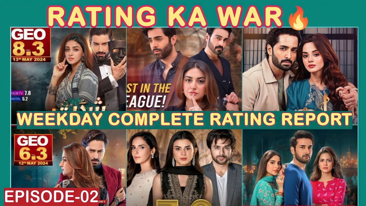 Rating Ka War-Episode 02-Weekday Rating Report Of Current Pakistani ...