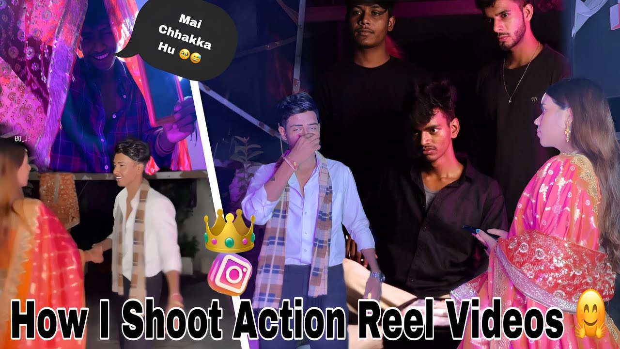 How To Night Reels 📸 Shoot Action Reels 🥵| Mera Dost Chhakka Nikal gaya ...