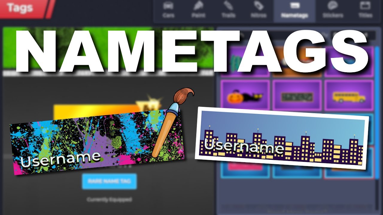 Nitro Type Name Tag Ideas - YouTube