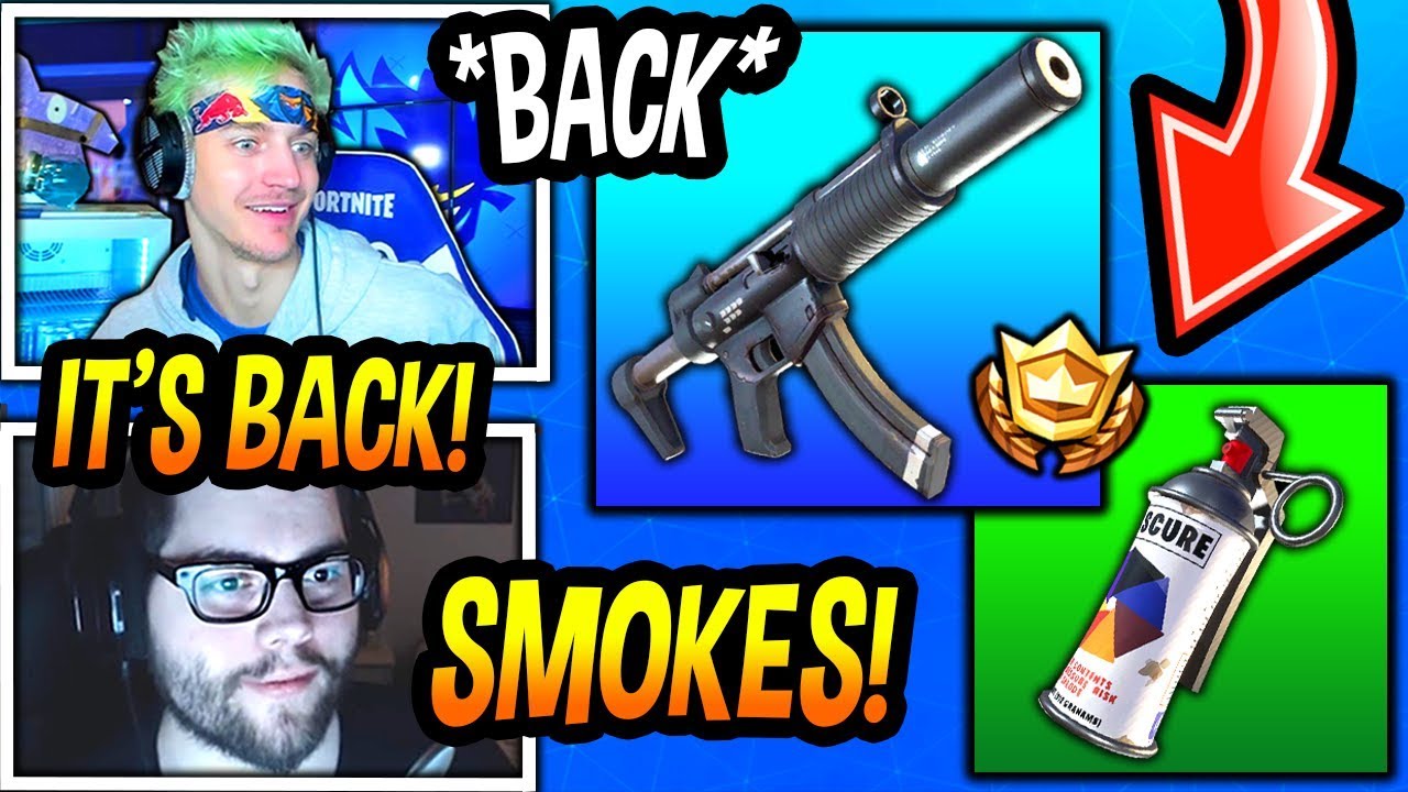 Streamers React To *BROKEN OP* Blue Silenced SMG & Smoke Grenades BACK ...