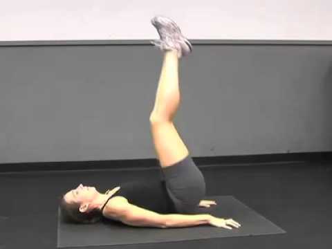 Platte Buik Oefening 2 - Reverse Ab Curl - YouTube