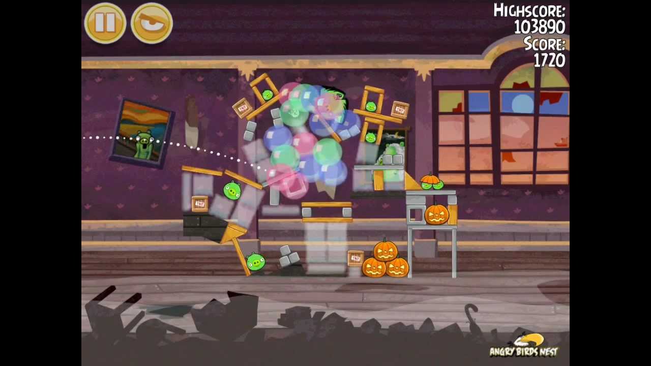 Angry Birds Seasons Haunted Hogs 1-5 100% Feather Mighty Eagle ...