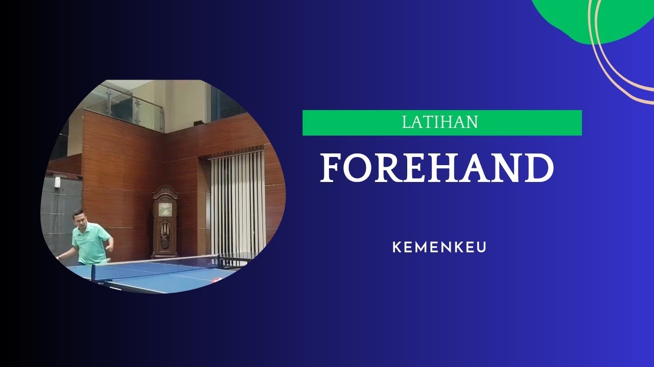 Latihan Forehand Tenis Meja di Kantor - YouTube