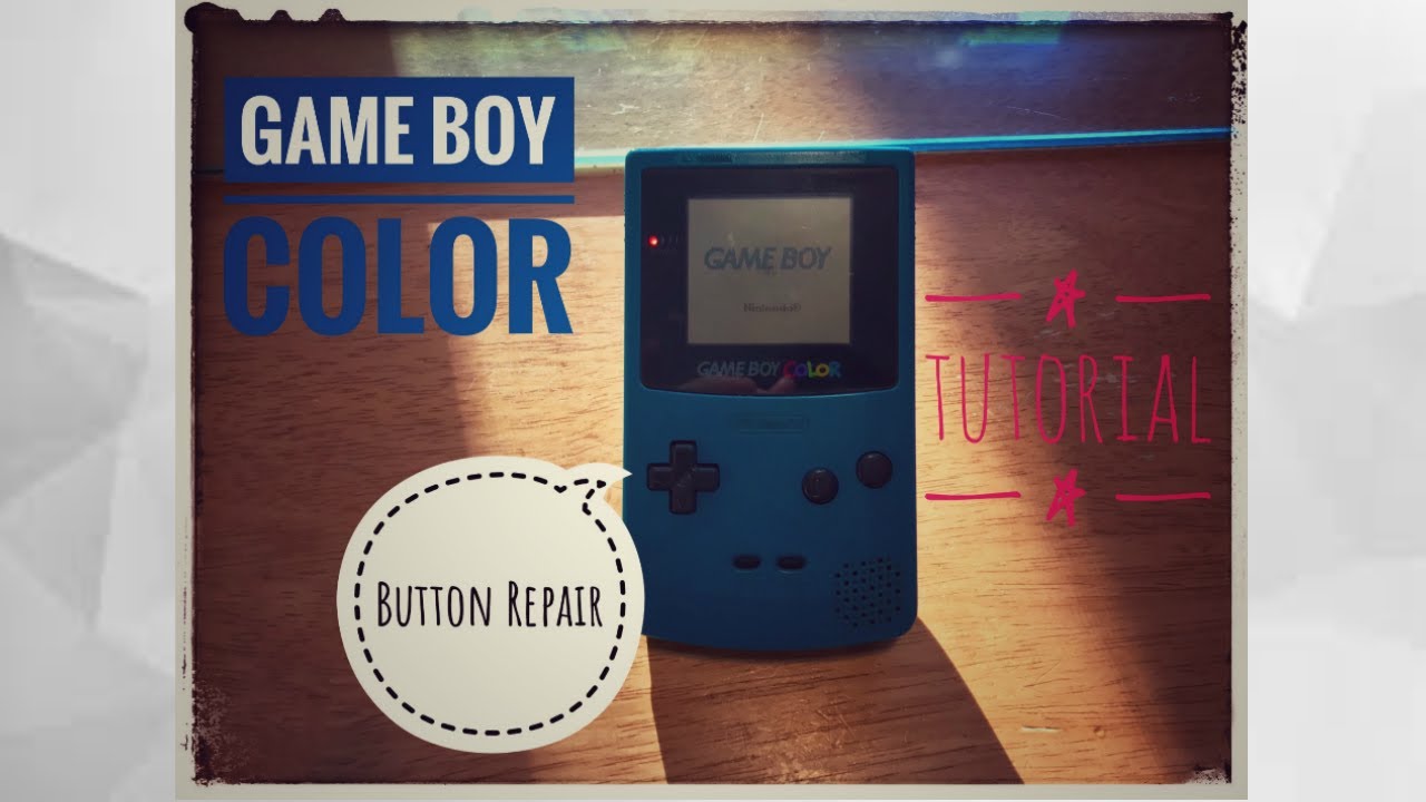 GameBoy Color Button Repair - Quick and Easy |GBC| - YouTube