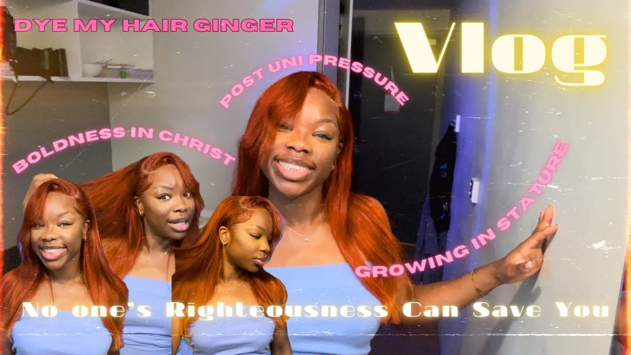 WEEKLY VLOG! DYE HAIR GINGER + NAILS DONE + GROW IN STATURE + POST UNI ...