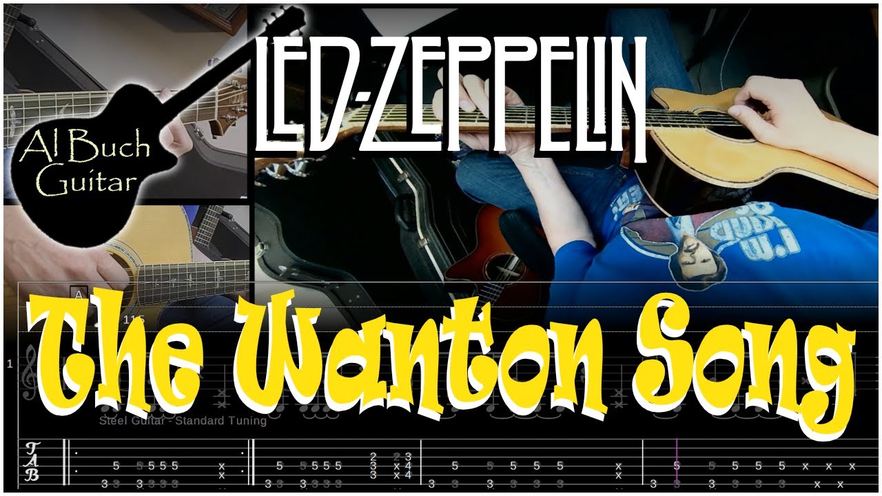 The Wanton Song - Led Zeppelin Fingerstyle Guitar Cover with Tabs - YouTube