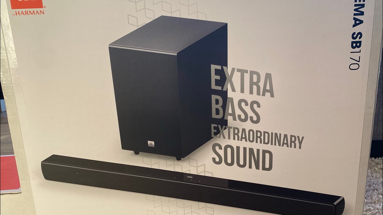 Unboxing soundbar - JBL SB170 extra bass - YouTube