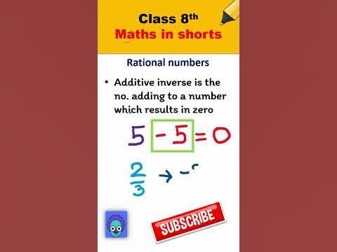 Rational numbers |Class 8th Chapter 1 | Part 2 | Ncert | Additive Multiplicative inverse #maths ...