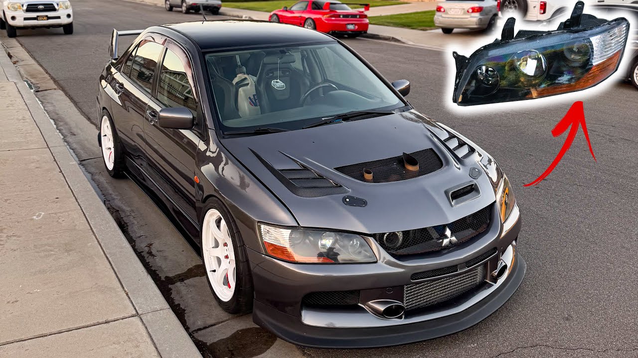 How To: BUILD JDM Headlights for Mitsubishi EVO 8/9 | Step By Step Tutorial - YouTube