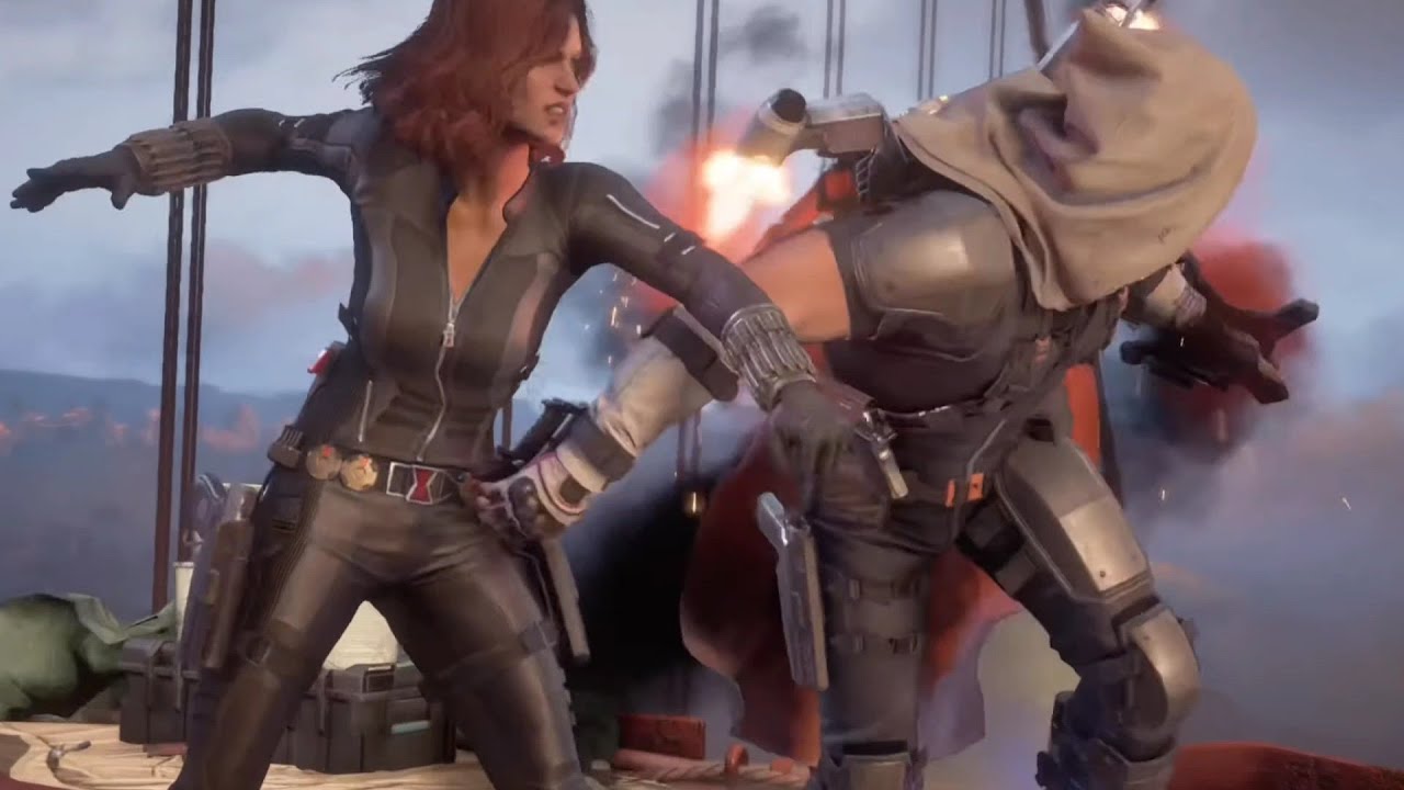 BLACK WIDOW vs TASKMASTER | MARVEL'S AVENGERS GAME CLIP | SONY ...