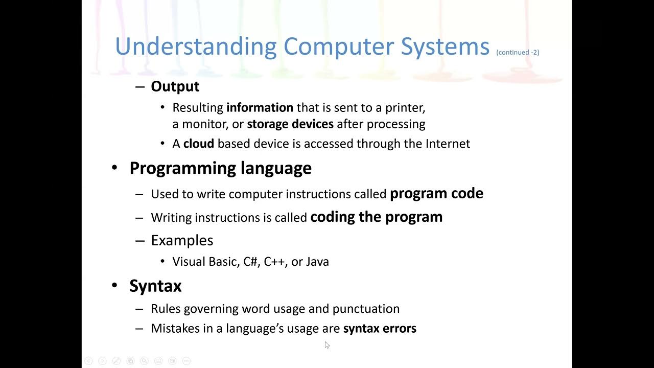 Programming Logic and Design Lecture 1-1: An Overview of Computer ...