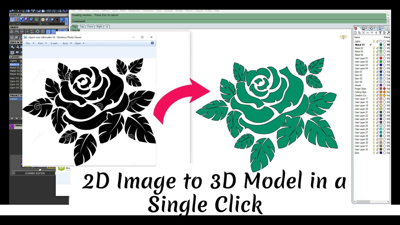 Converting 2D Image To 3D Model In A Single Click YouTube Converting 2D Image To 3D Model In A Single Click YouTube