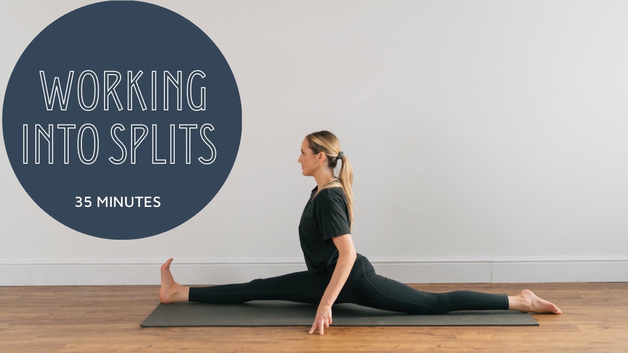 Yoga Flow For Splits | Strengthen & Lengthen Into Hanumanasana | 35 ...