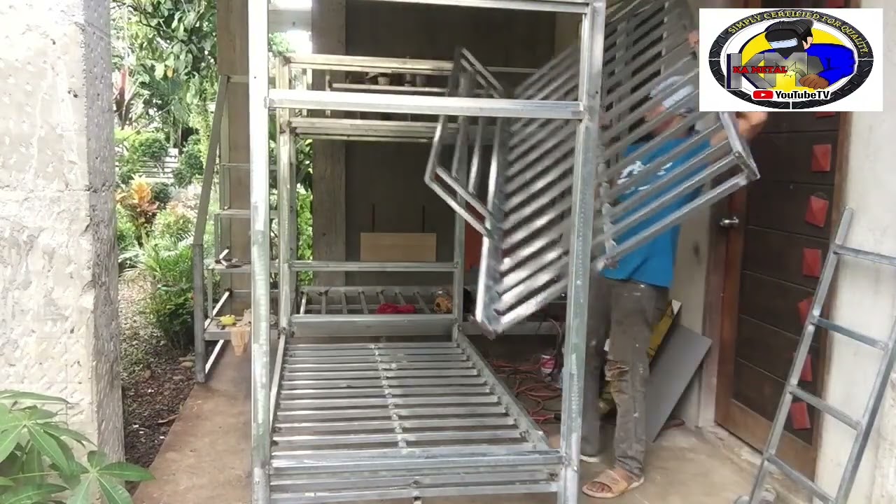 Tubular Double Deck Steel Modern Design Easy Assemble Youtube