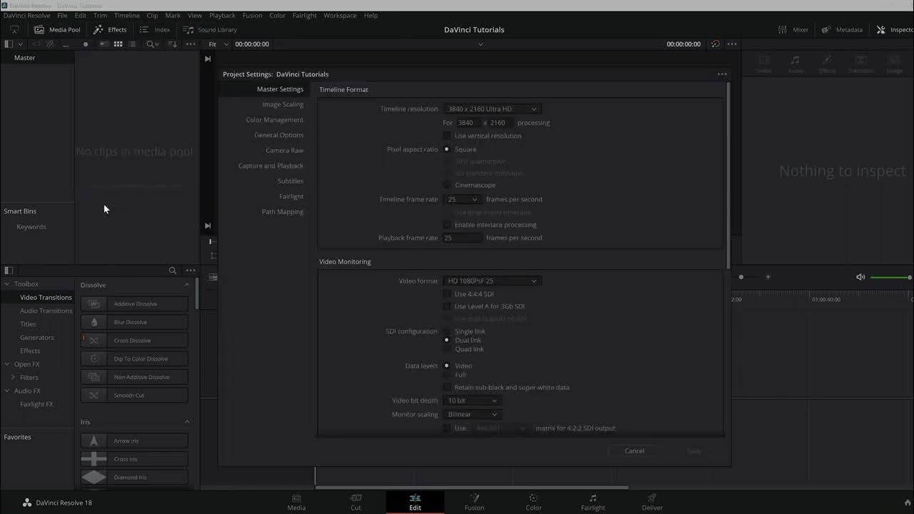 How to Change the Timeline Framerate in DaVinci Resolve in 17 Seconds - YouTube