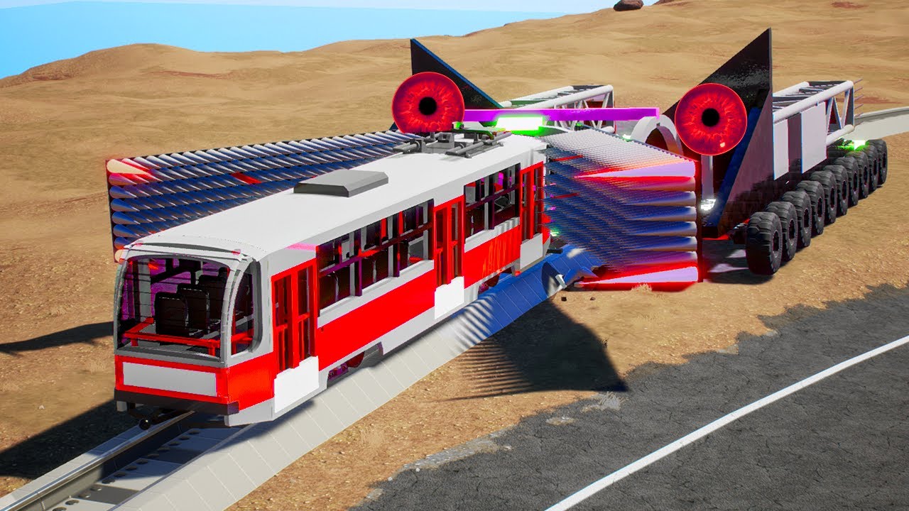 LEGO CAR EATER x3 DEVOURS LEGO TRAINS! EATER DESTROYS LEGO TRAINS ! 🙃 ...