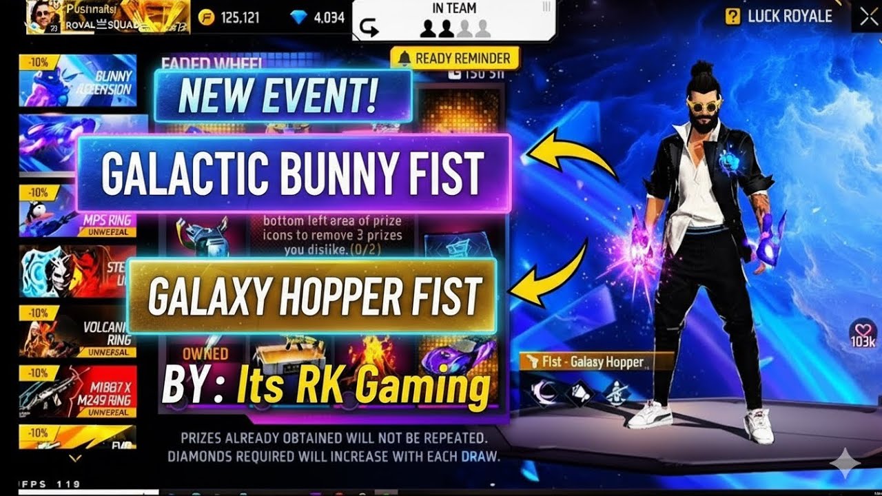 Unlocking the Galaxy hopper Fist! | Its RK Gaming Reveals the New Free ...
