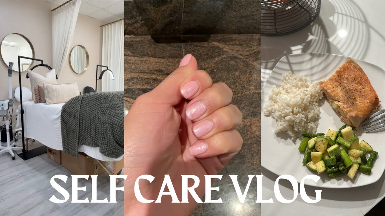 SELF CARE VLOG | SENSI PEEL | BACK TO NATURAL NAILS | - YouTube