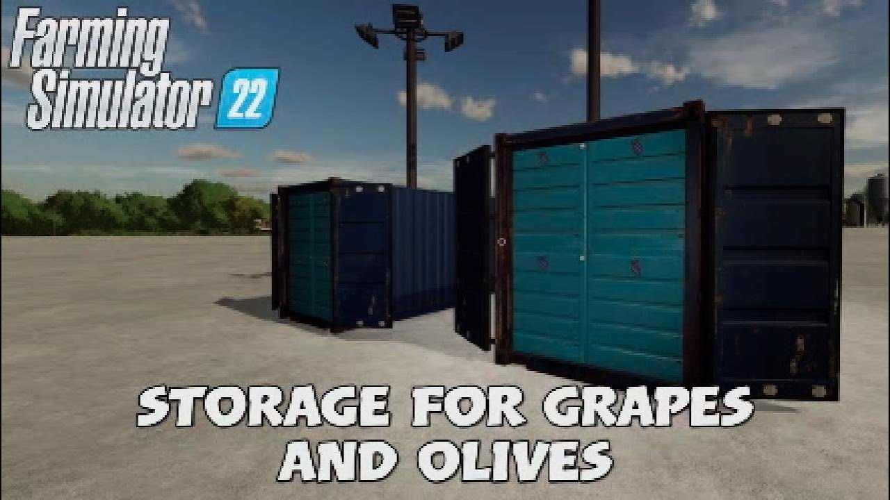 FS22 New Mod (console): Storage For Grapes And Olives | Mods in the ...