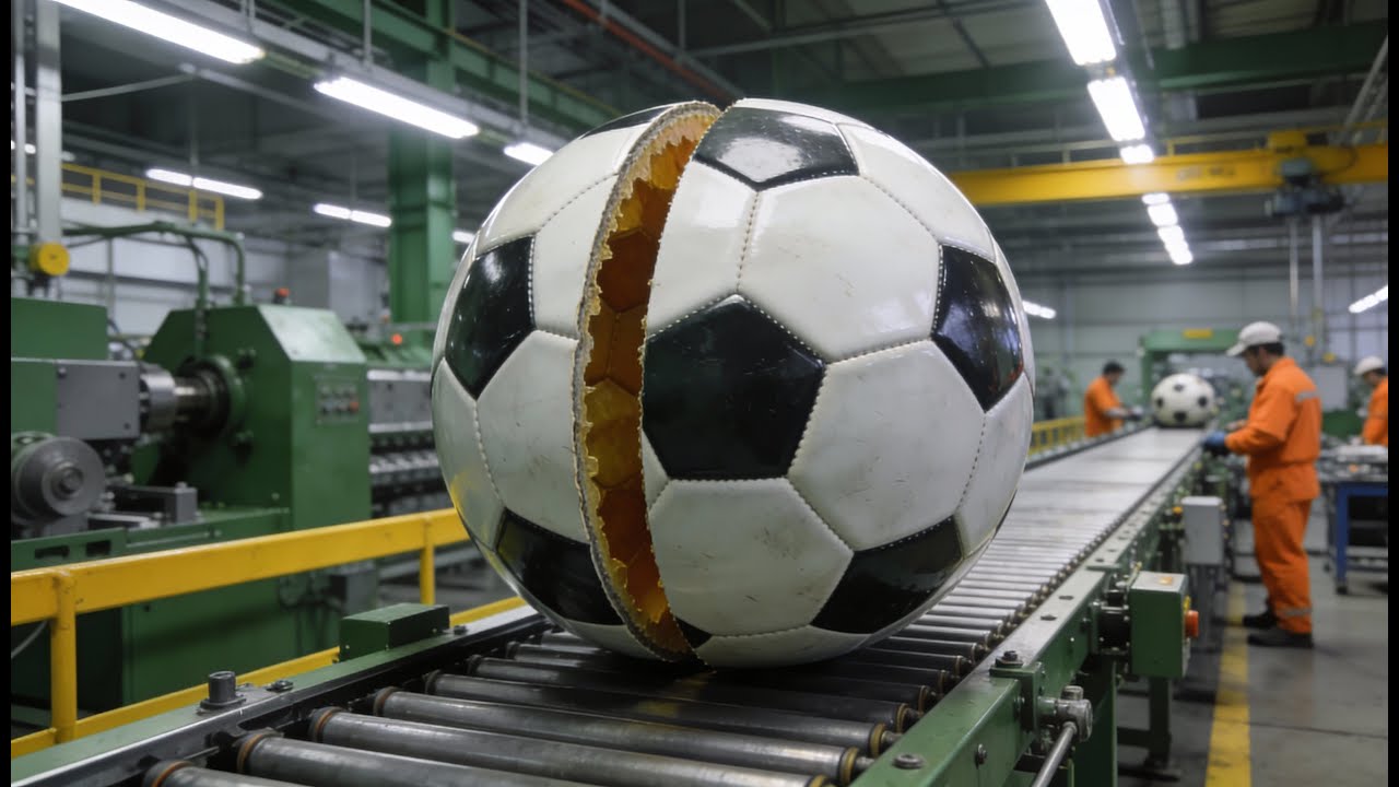 Inside a Modern Soccer Ball Factory From Raw Rubber to the Official ...