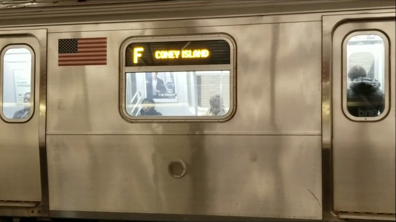 MTA: R160/46 F train action at Roosevelt Island - YouTube