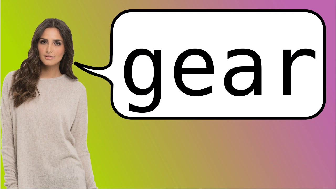 Como dizer 'engrenagem' em ingles? - YouTube