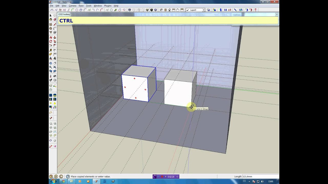 SketchUp: Cubes in cube - YouTube
