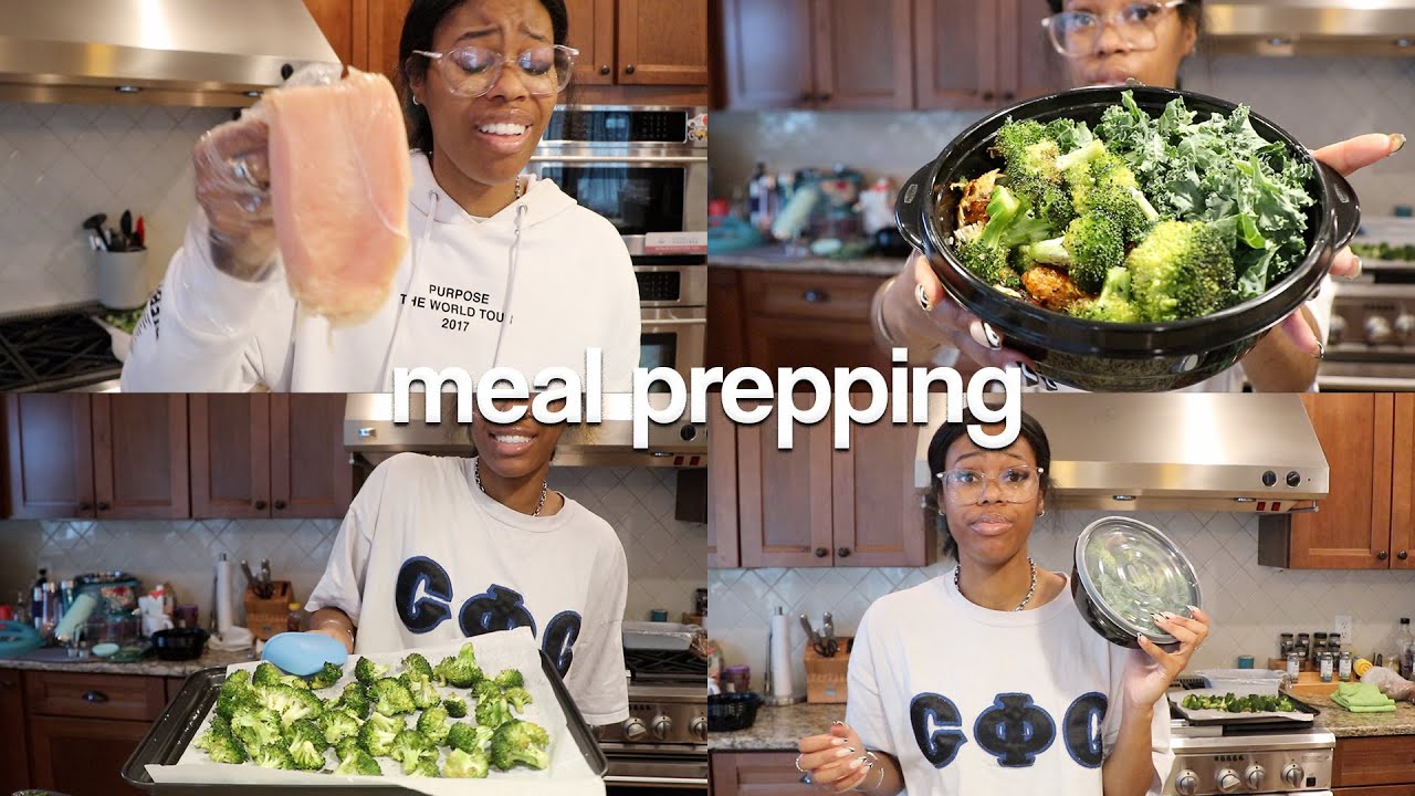 a chaotic cook with me: meal prepping for the first time - YouTube