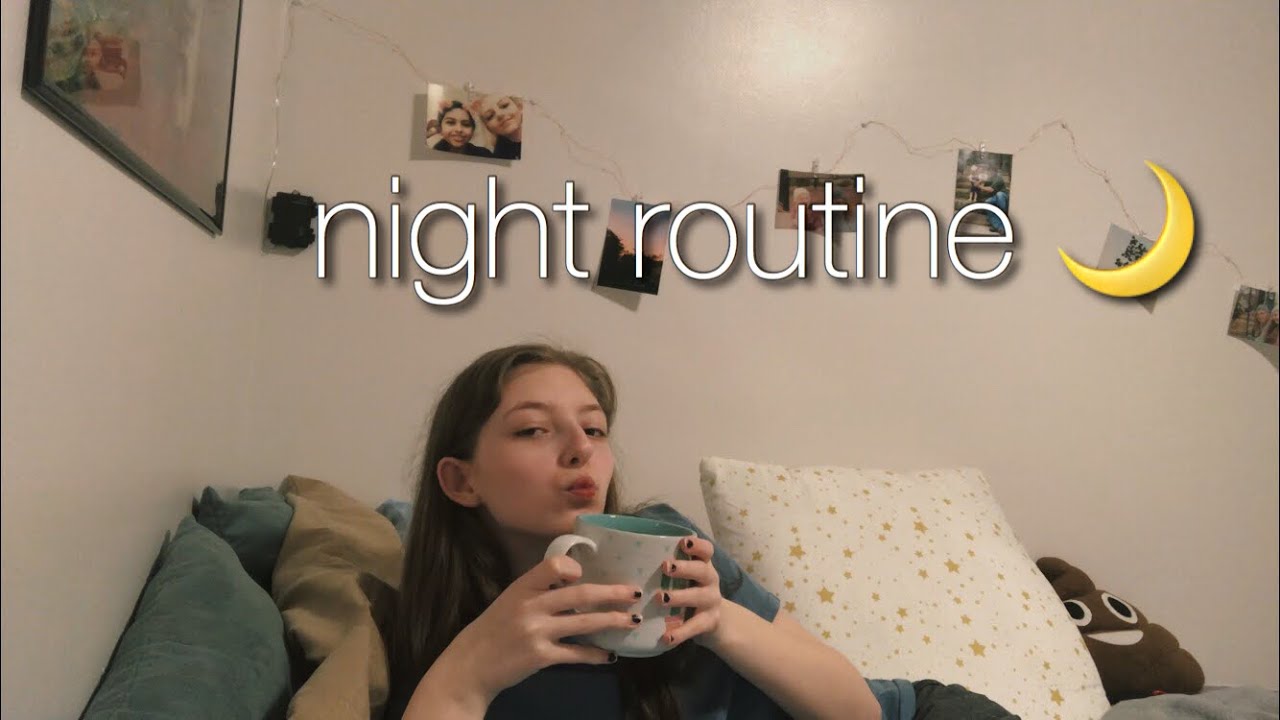my boring night routine 🌙 - YouTube
