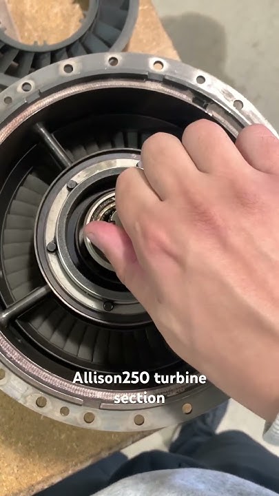 Allison 250 turbine section - YouTube