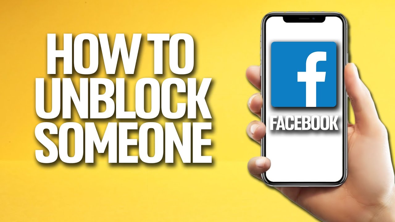 How To Unblock Someone On Facebook Tutorial - YouTube