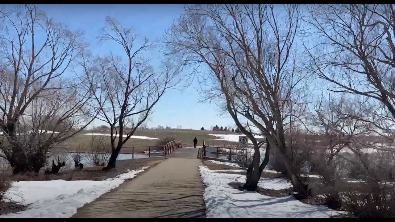 Walking in Regina, April 23, 2023: Around A. E. Wilson Park - YouTube