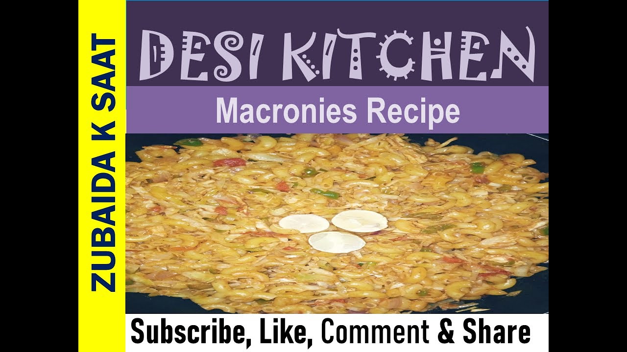 Macronies Recipe || Vegetable Macronies Recipe - YouTube