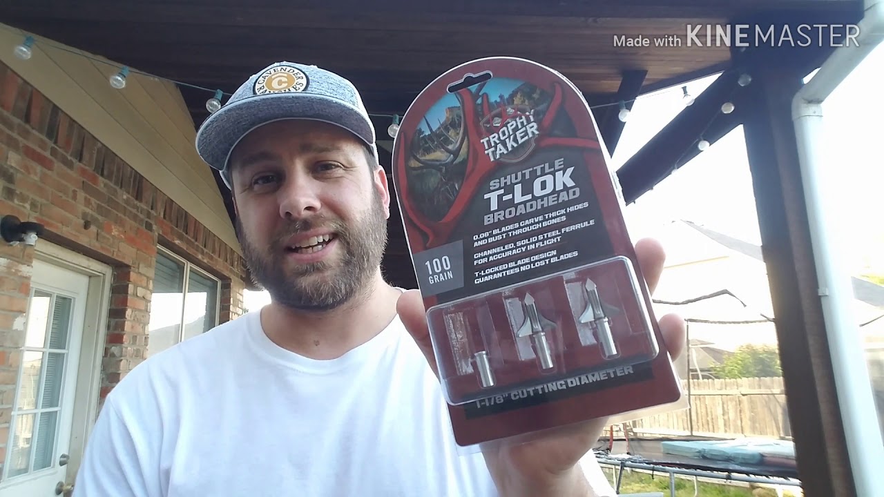 Broadhead Test | Trophy Taker Shuttle T-Loc - YouTube