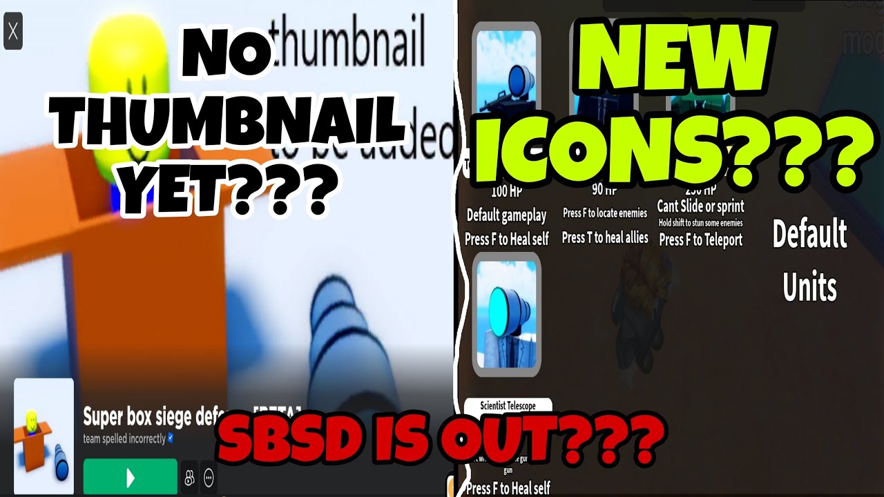 SBSD BETA IS OFFICIALLY OUT??? NO THUMBNAIL FOR THE GAME YET??? NEW ...