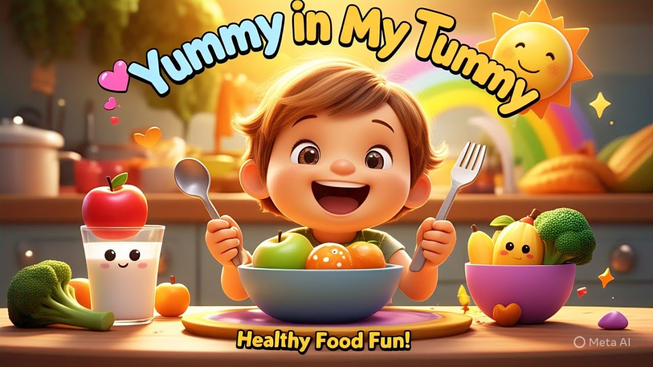 Yummy in My Tummy – Healthy Food Song for Kids! #nurseryrhymes # ...