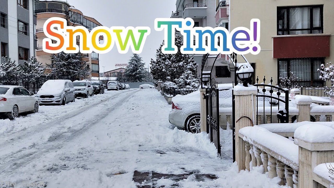 Snow Time In Ankara, Turkey//Winter Season 2022 - YouTube