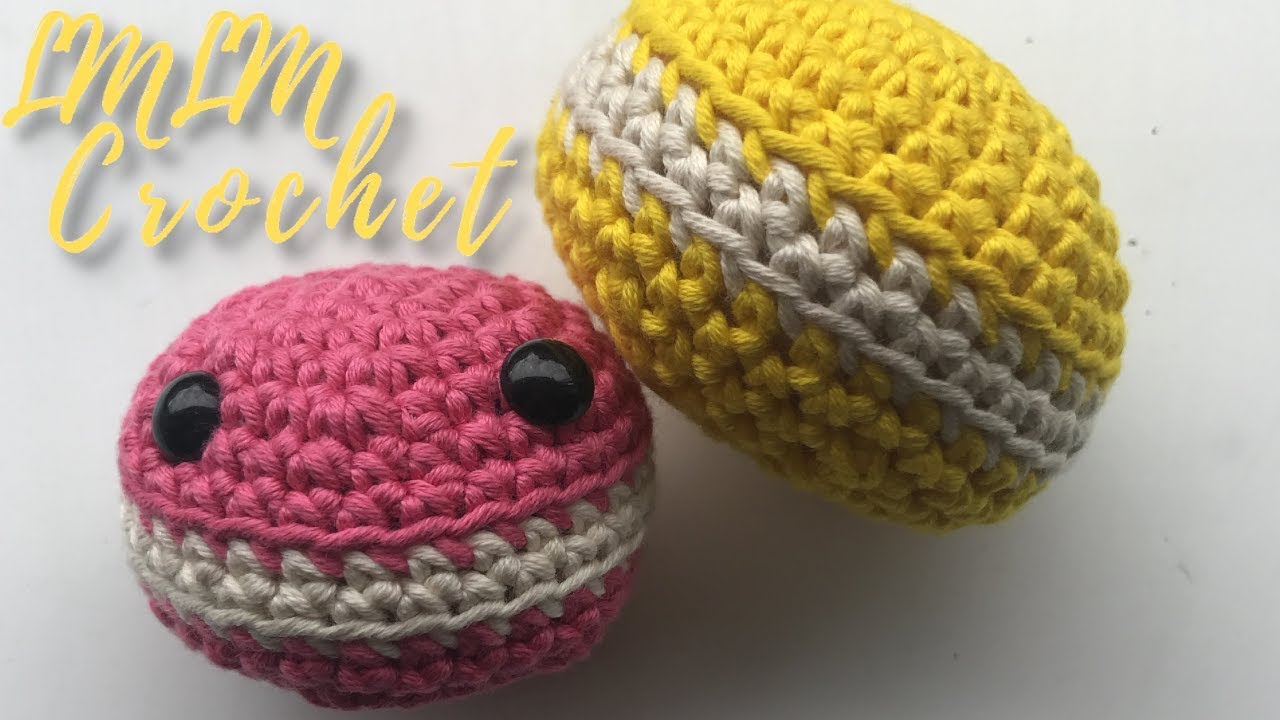 How to Crochet a Macaron for Beginners - YouTube